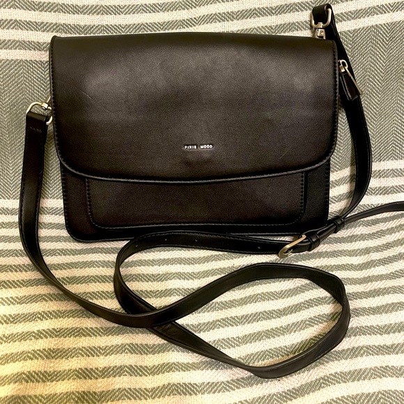 Pixie Mood | Bags | Pixie Mood Crossbody Bag Vegan Black Leather Purse | Poshmark